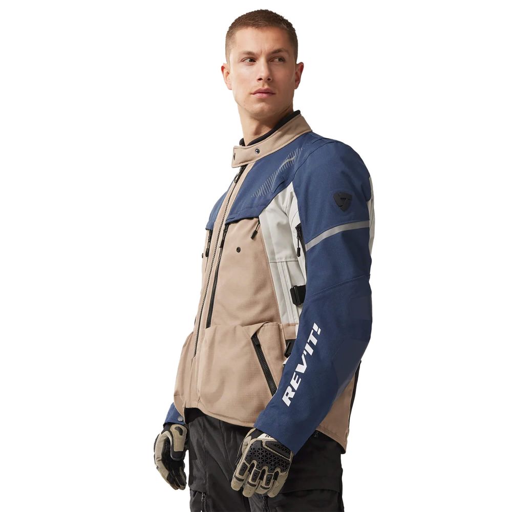 REVIT! Sand 5 Jacket - Sand-Blue | 4 Season ADV Motorcycle Jacket ...